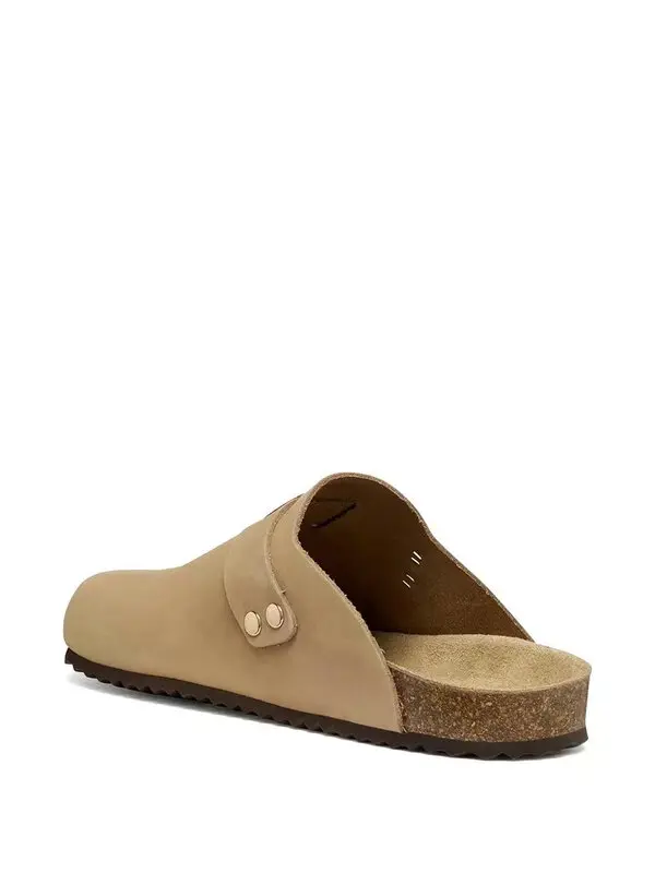 Geox Buckle-fastening Leather Slides