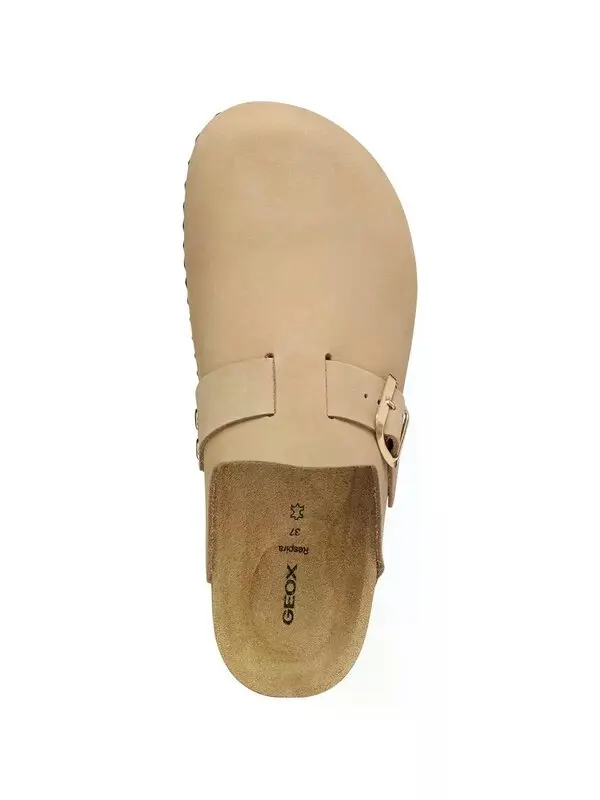 Geox Buckle-fastening Leather Slides