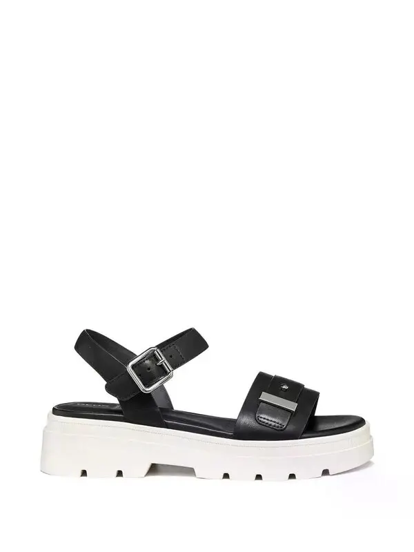 Geox Buckle-fastening Chunky-sole Sandals - Black