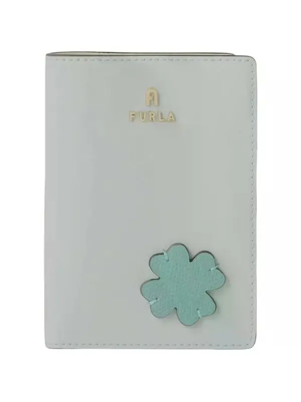 Furla S Camelia Flower-patch Passport Holder - Blue