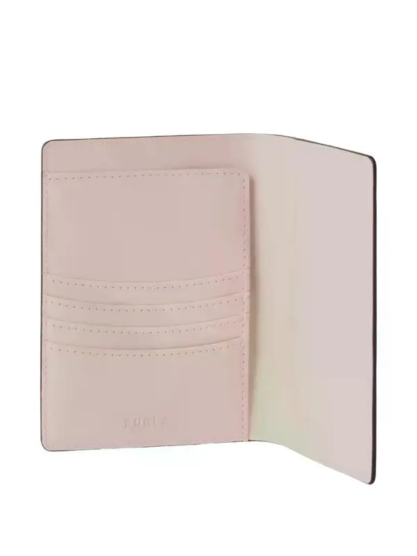 Furla S Camelia Heart-patch Passport Holder - Pink
