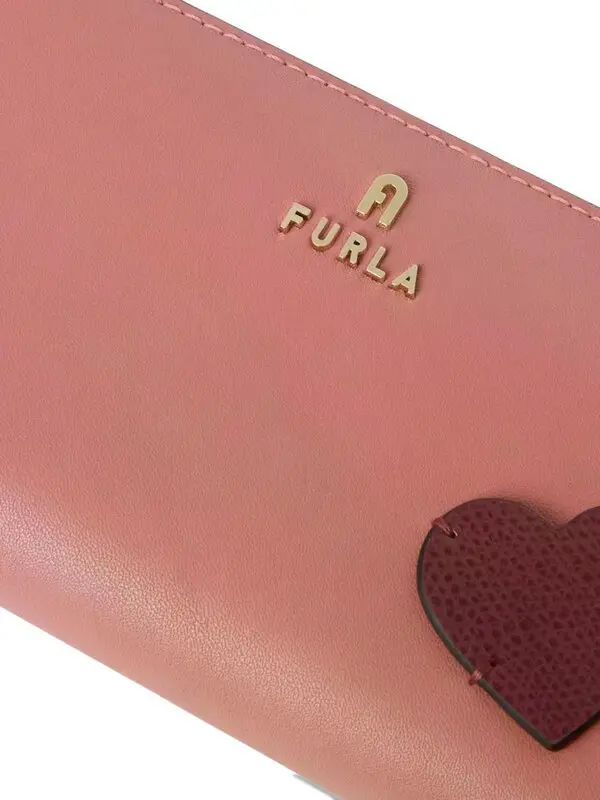 Furla Large Camelia Heart-patch Wallet