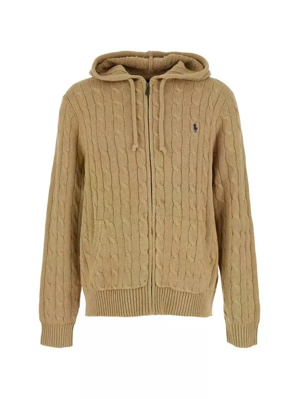 Polo Ralph Lauren Cable Knit Zip-up Hoodie