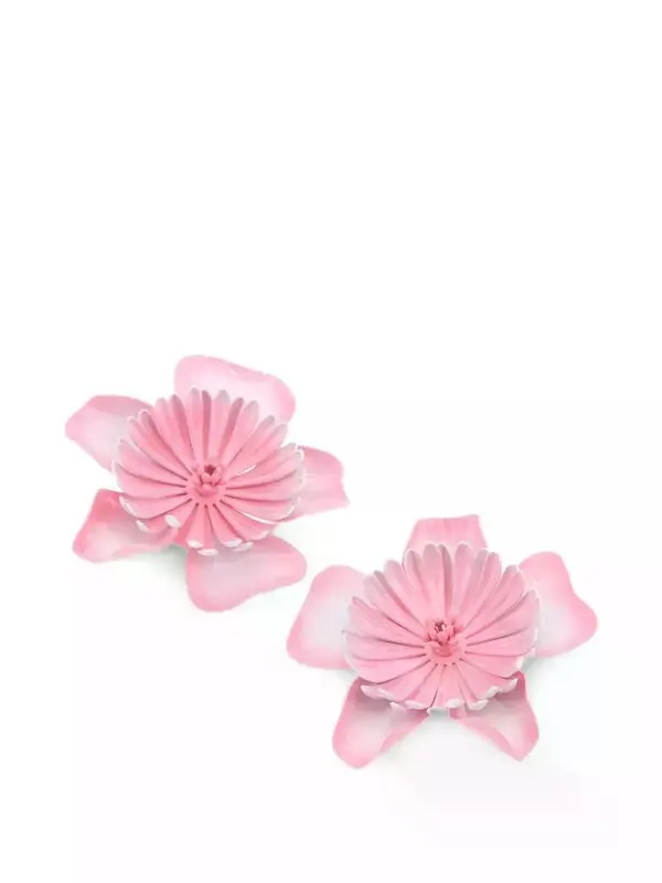 Chloé Bloom Floral-motif Earrings - Pink