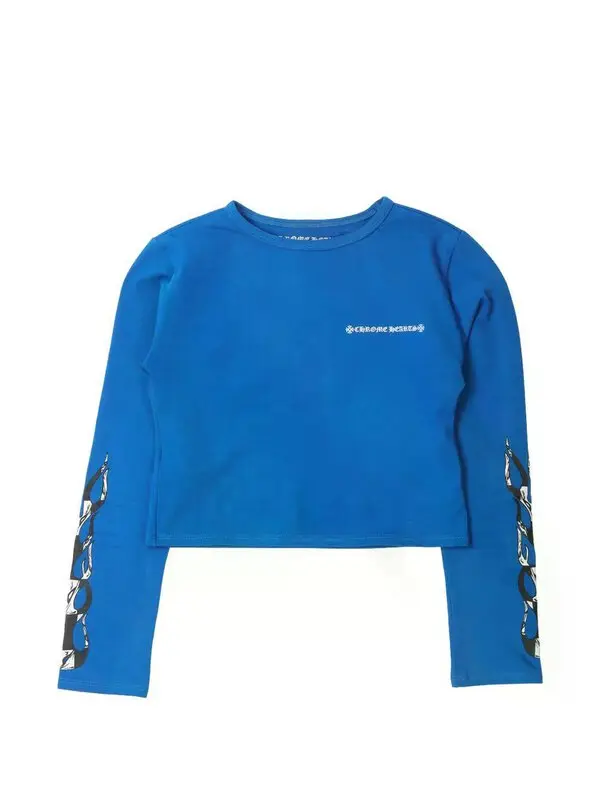 Chrome Hearts Crop Long-sleeve T-shirt - Blue