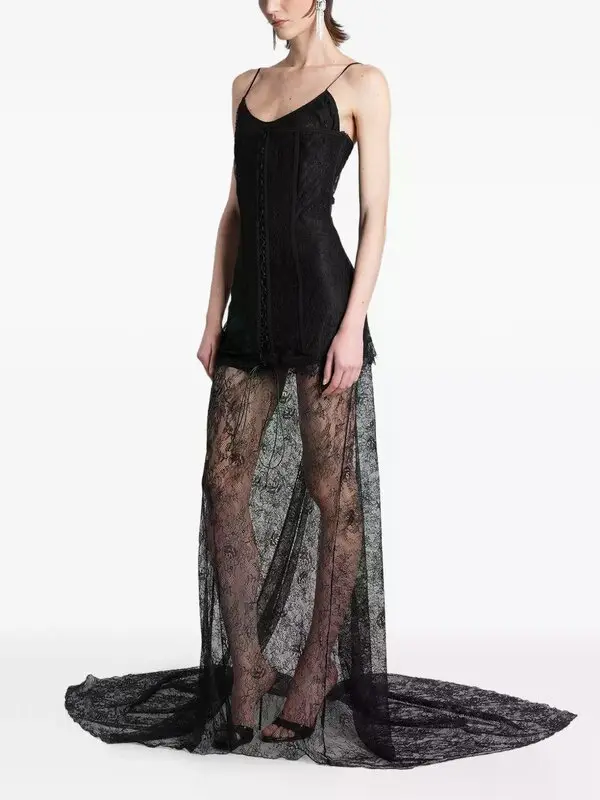 Giuseppe Di Morabito Lace Corset Maxi Dress