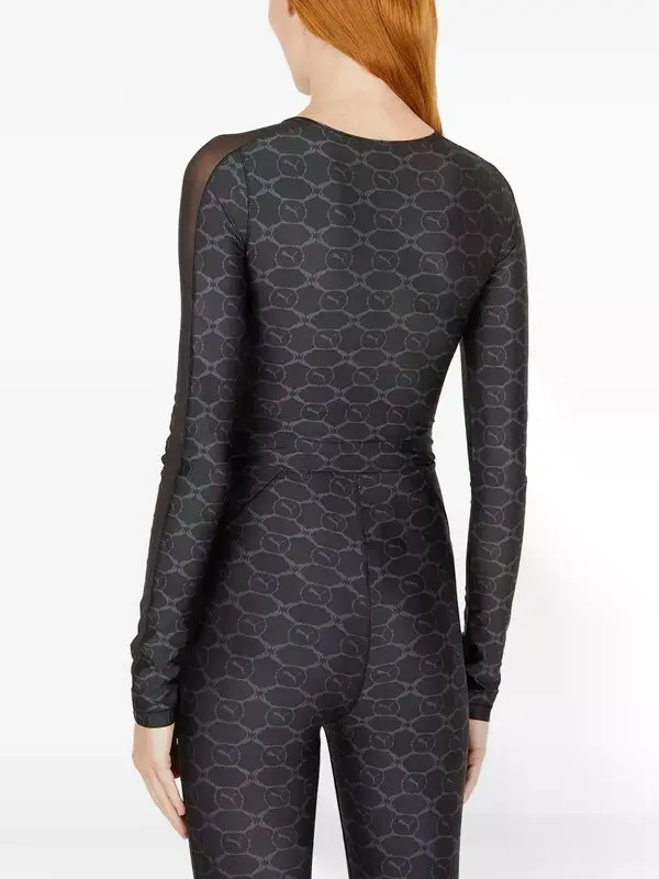 PUMA Long-sleeve Patterned Bodysuit