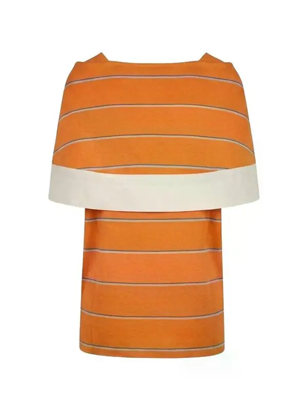 FIDAN NOVRUZOVA Gaia Striped Short-sleeved Blouse