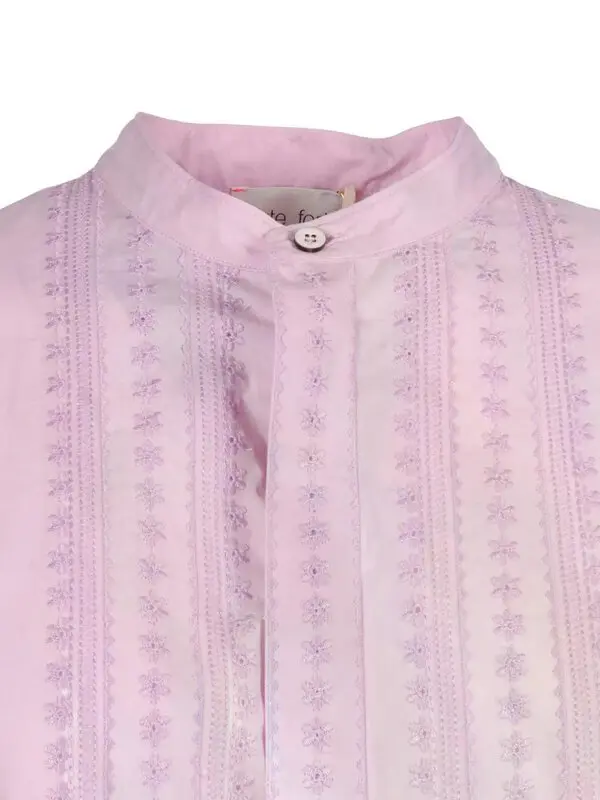 FORTE_FORTE Les Fleurs Embroidered Poplin Shirt