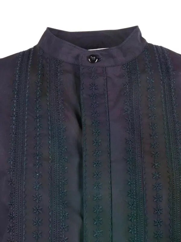FORTE_FORTE Les Fleurs Embroidered Poplin Shirt