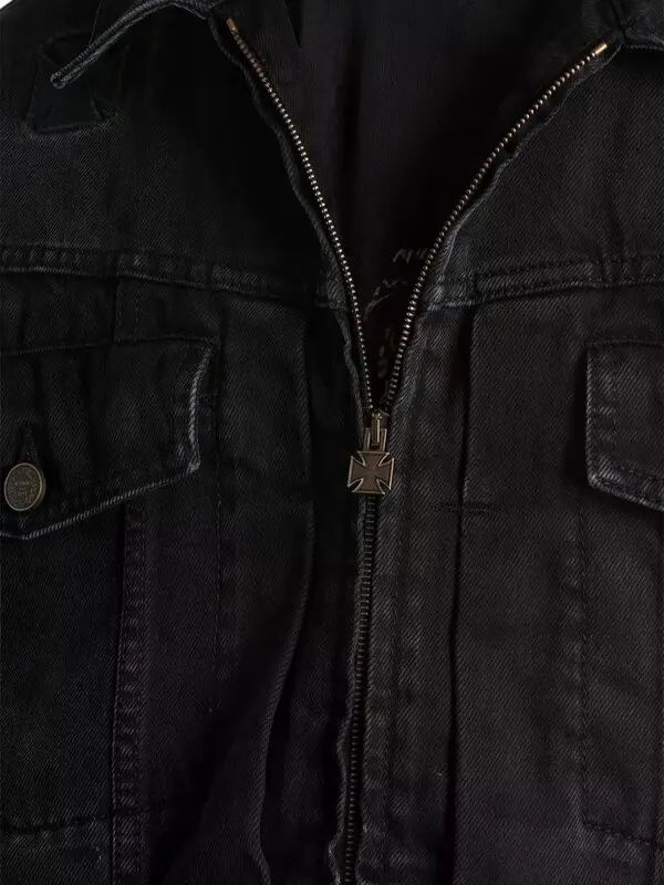 Vetements Zip-up Denim Jacket