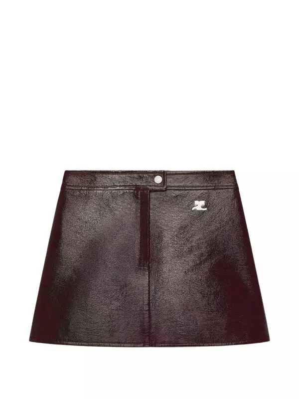 COURREGES Vinyl-effect Mini Skirt