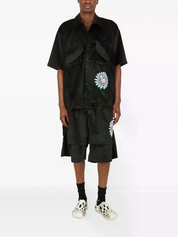 GARBAGE TV Appliqué Pocket Shirt