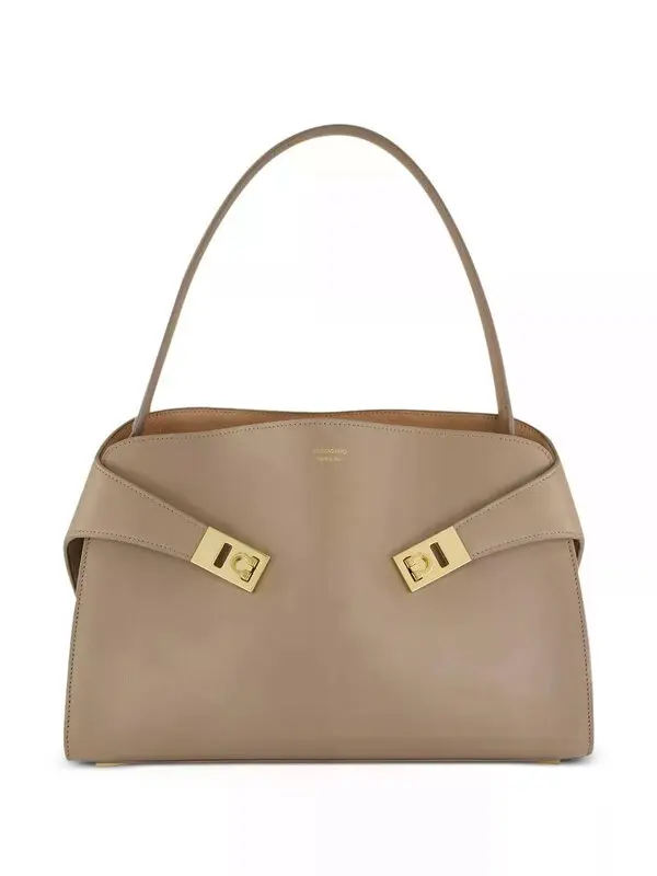 FERRAGAMO Leather Shoulder Bag - Brown
