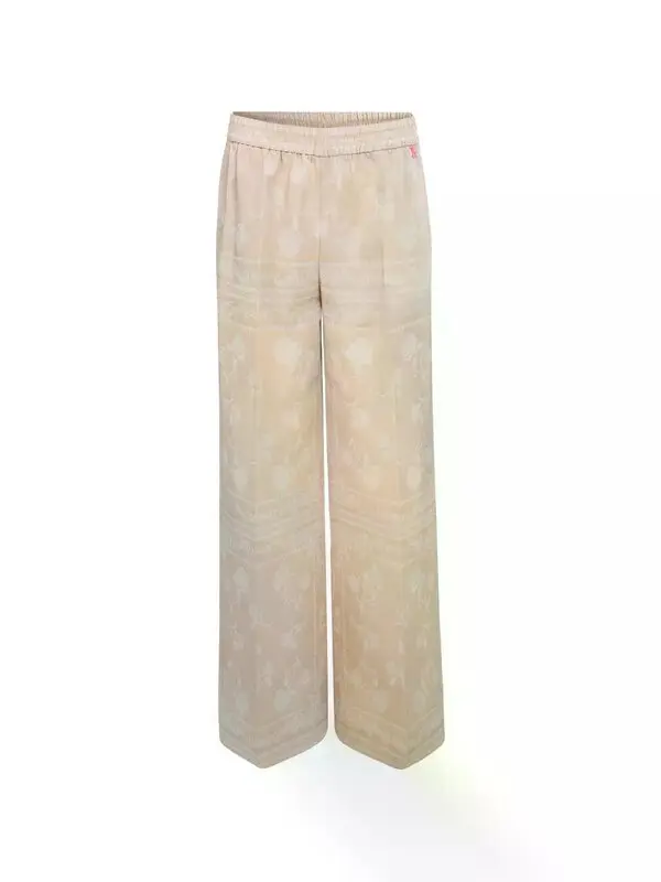 TWINSET Floral Print Palazzo Pants - Neutrals
