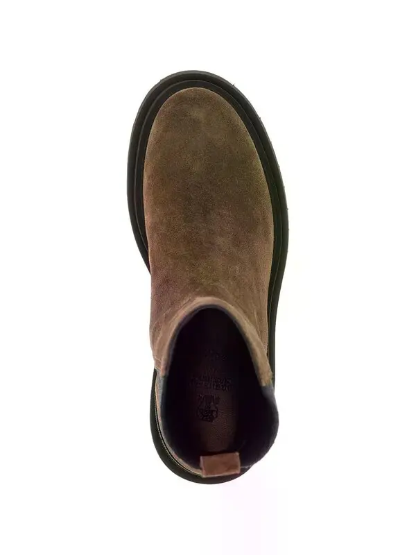 Brunello Cucinelli Monili Embellished Suede Ankle Boots