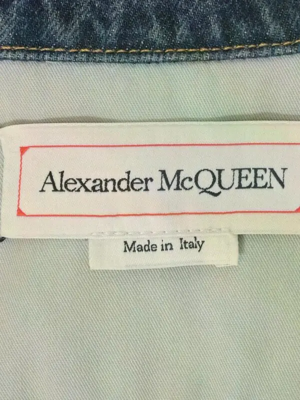 Alexander McQueen Zipped Denim Jacket