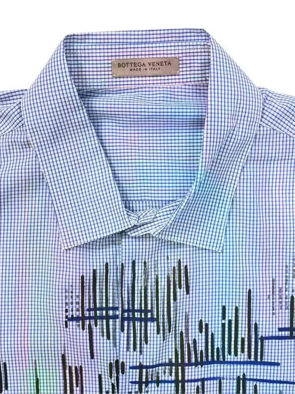 Bottega Veneta Printed Checked Shirt