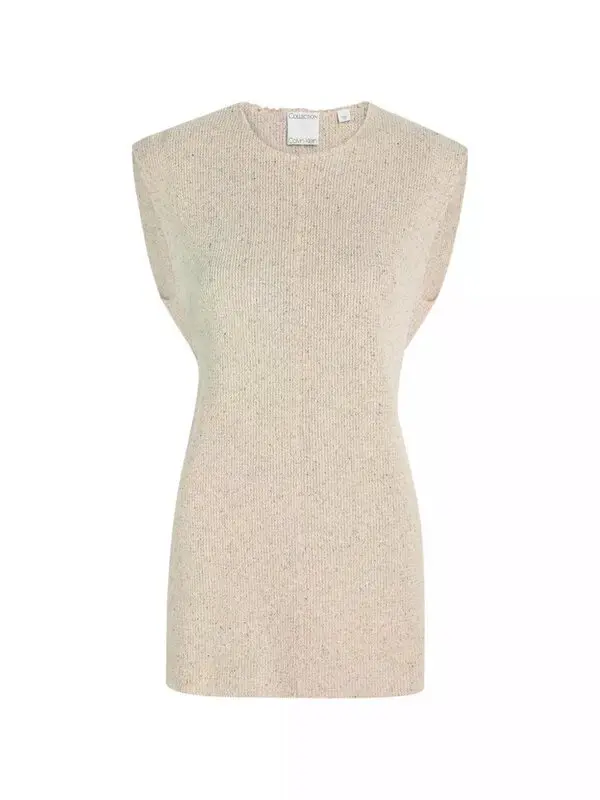 Calvin Klein Padded Shoulder Sweater - Neutrals