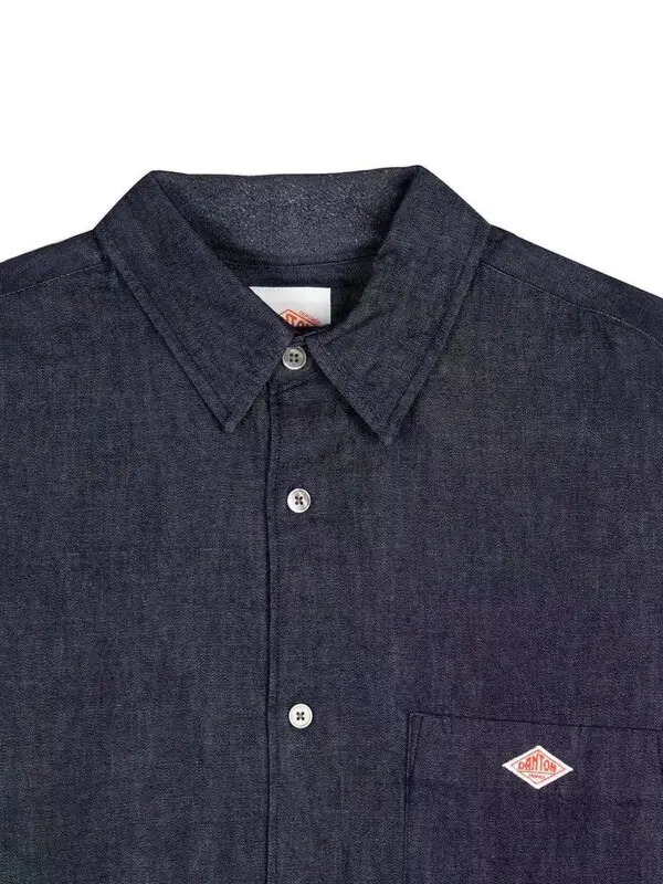 DANTON Logo Patch Long-sleeve Shirt