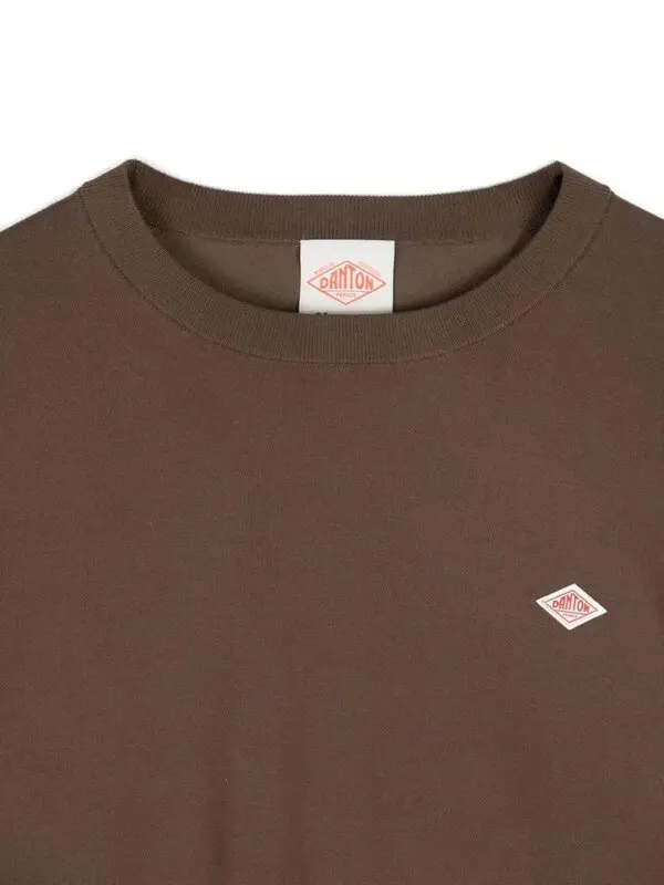 DANTON Crew Neck Sweater With Logo Patch
