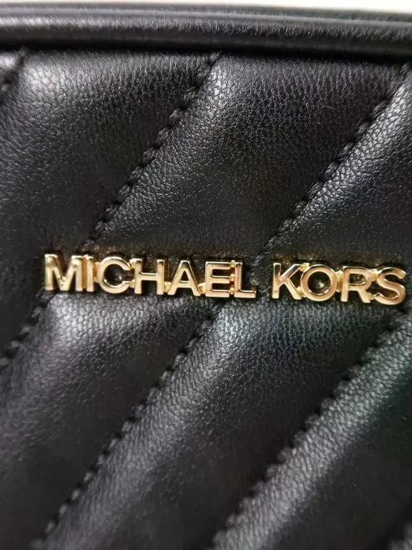 Michael Kors Quilted Leather Crossbody Bag - Black