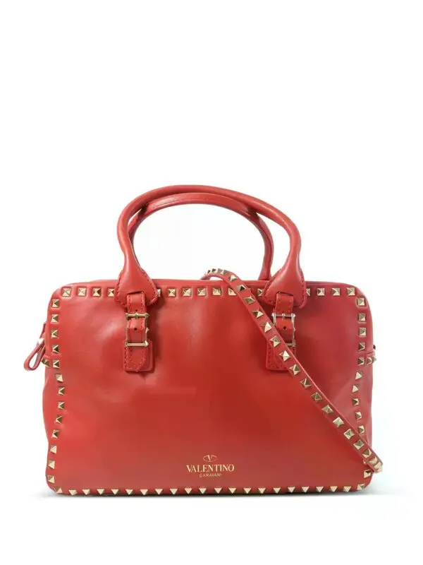 Valentino Garavani Rockstud Boston Tote Bag - Red