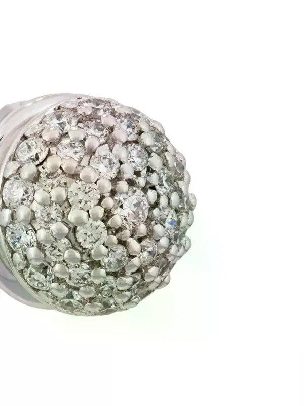 ALINKA 18kt White Gold Black Caviar Diamond Stud Earrings