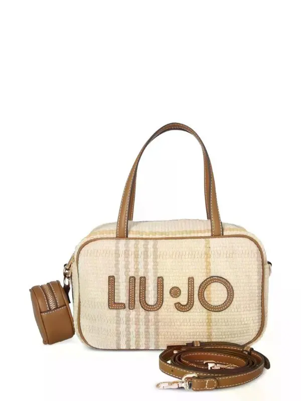 Liu Jo Logo-patch Bowling Bag - Neutrals