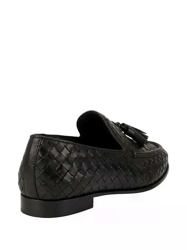 FRANZESE COLLECTION Woven Tassel Loafers