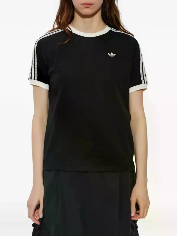 Adidas Logo Patch Lace-stripe T-shirt
