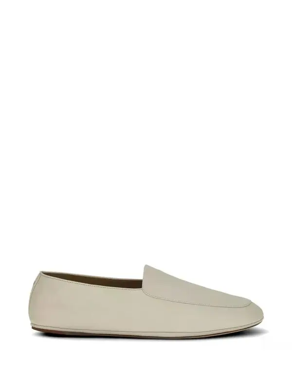 Loro Piana Anton Leather Loafers - Neutrals