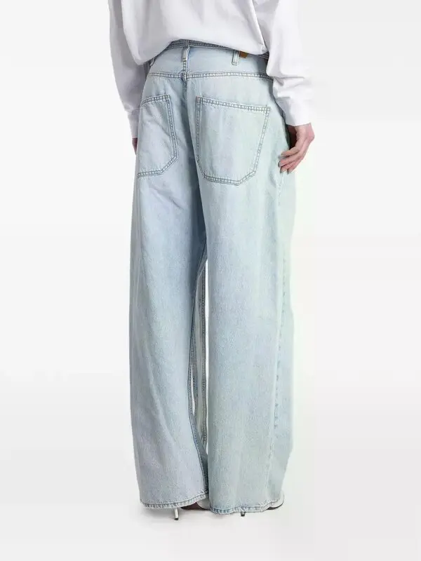 DARKPARK Dalila Belted Wide-leg Jeans