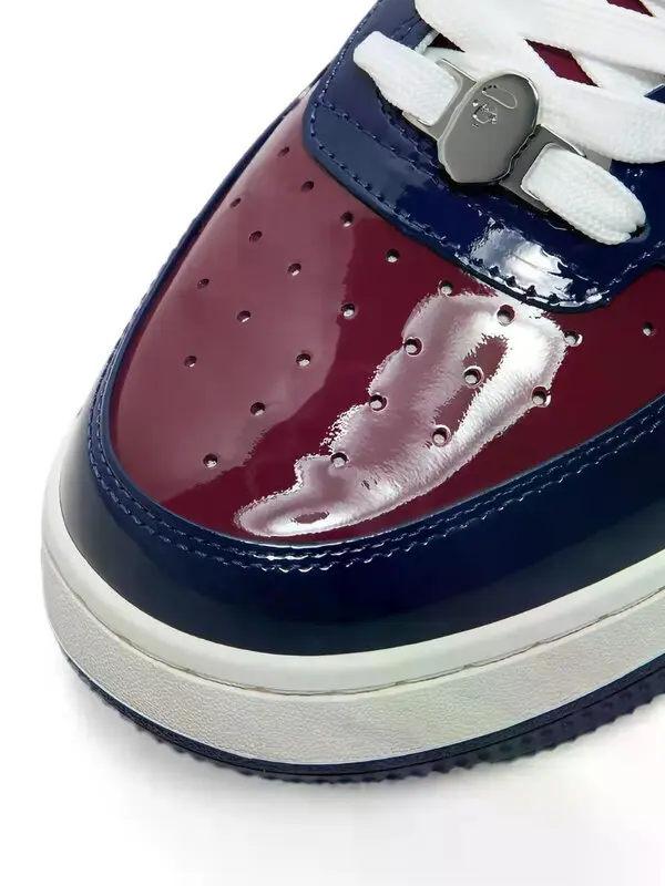 A BATHING APE Sta Patent Leather Sneakers