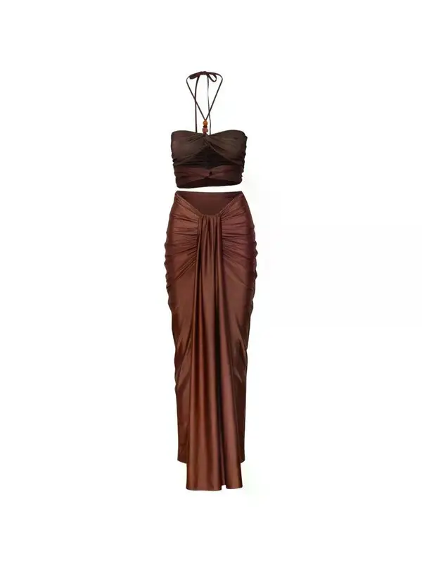 BAOBAB Dawn Cut-out Dress - Brown