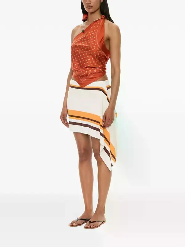 Christopher Esber Paisley Print Halter Top
