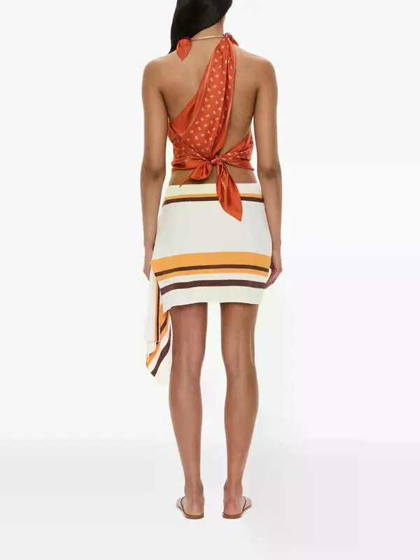 Christopher Esber Paisley Print Halter Top