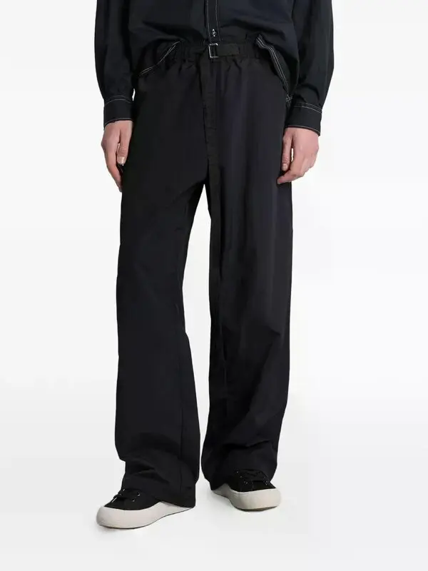 PAURA Brooklyn Belted Wide Leg Trousers - Black