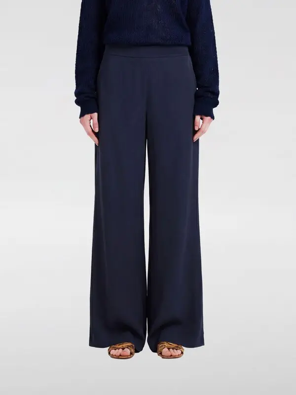 Momoni High-waisted Silk Blend Palazzo Trousers
