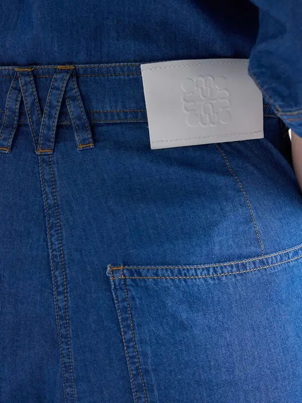 Momoni High-waisted Straight Leg Cotton Denim Jeans