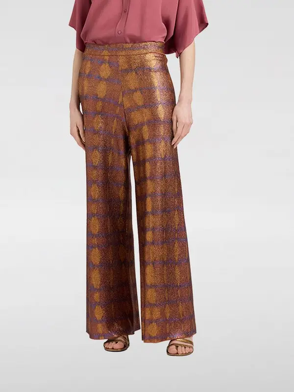 Momoni Abstract Print High-waisted Palazzo Trousers