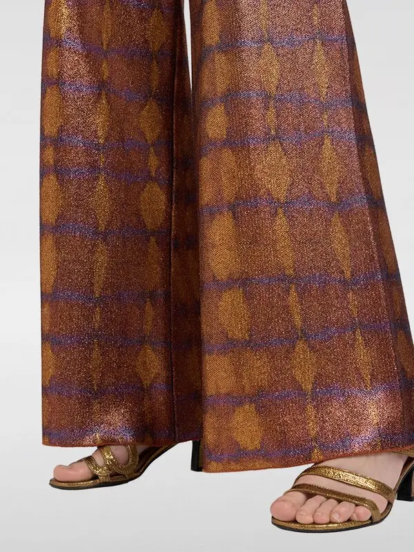Momoni Abstract Print High-waisted Palazzo Trousers