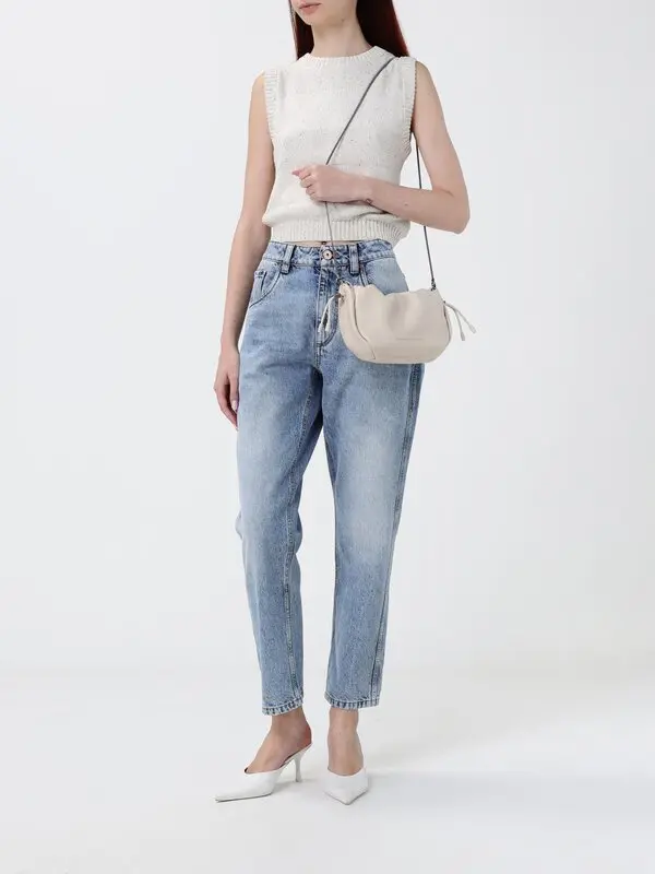 Brunello Cucinelli Sleeveless Knitted Top With Sequin Embellishments