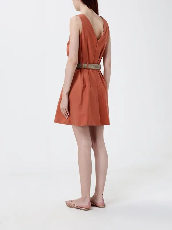 Brunello Cucinelli A-line Mini Dress - Orange