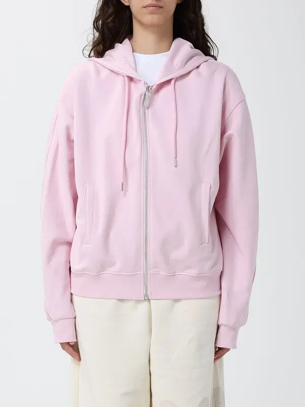 DISCLAIMER Relaxed Fit Cotton Zip-up Hoodie With Logo