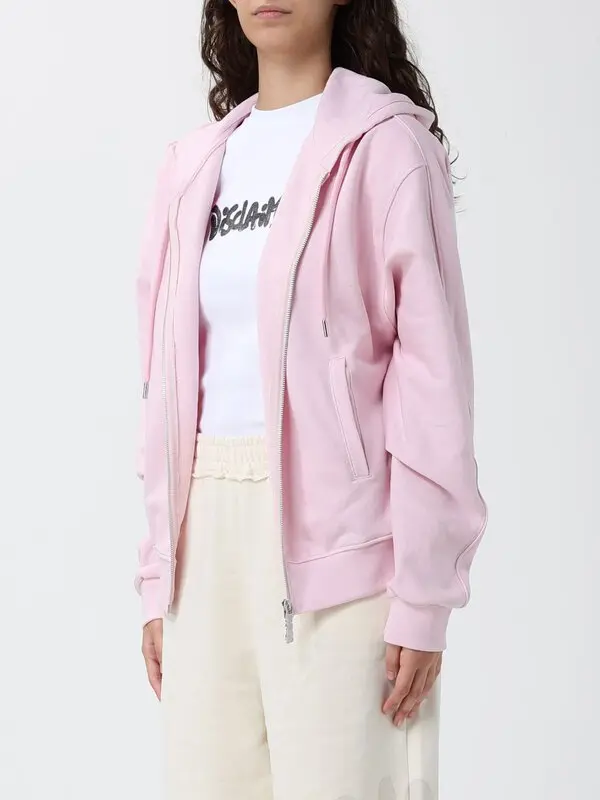 DISCLAIMER Relaxed Fit Cotton Zip-up Hoodie With Logo