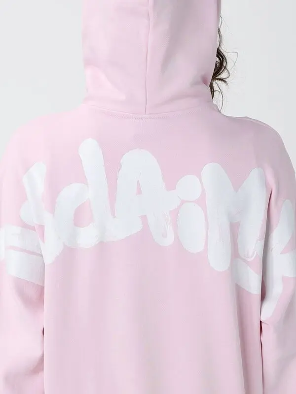 DISCLAIMER Relaxed Fit Cotton Zip-up Hoodie With Logo