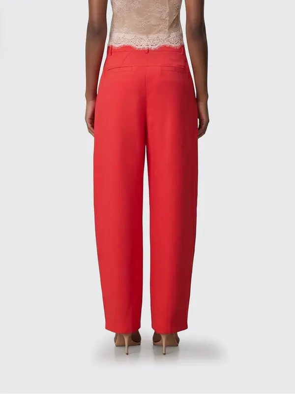 Pinko Mid-rise Stretch Cotton Wide Leg Trousers