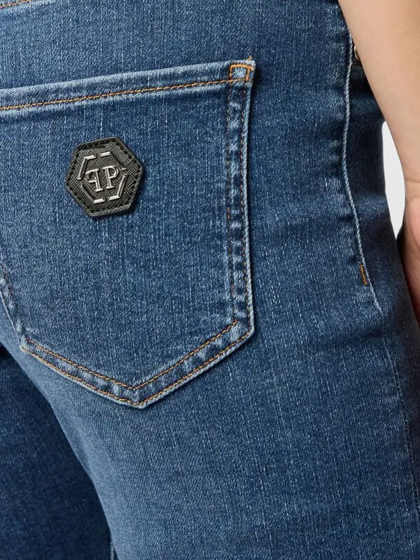 Philipp Plein Skinny Jeans With Logo Detail