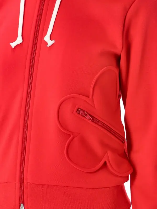 Comme Des Garçons Polyester Zip-up Jumper With Pockets